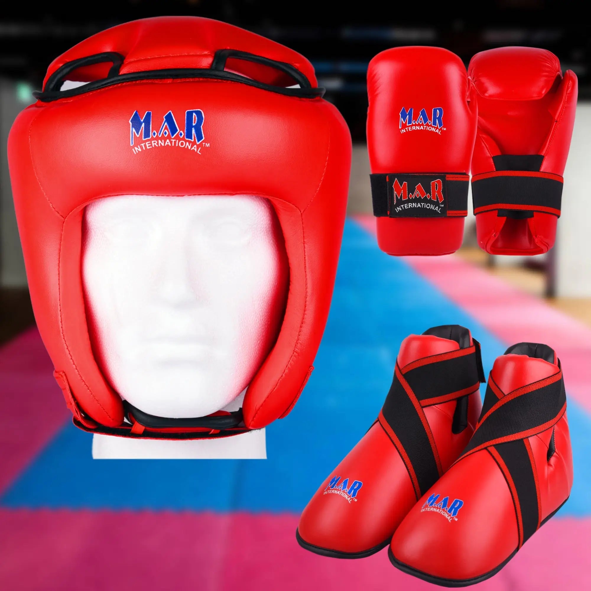 Semi Contact Martial Arts Equipment, Gloves, Head Guards, Foot Guards ...
